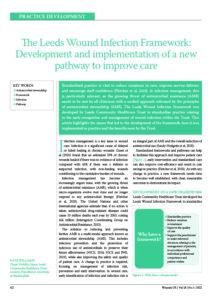 The Leeds Wound Infection Framework: Development and implementation of a new pathway to improve ...